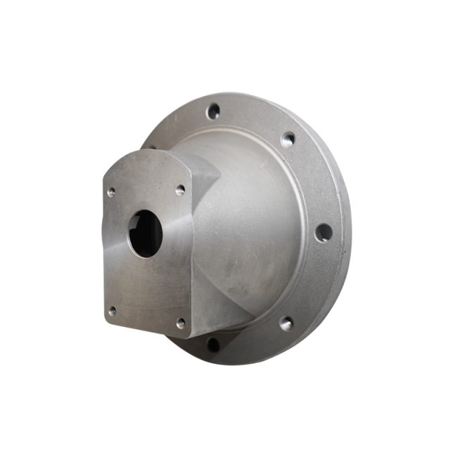 Flanges for gear pumps with rectangular flange
